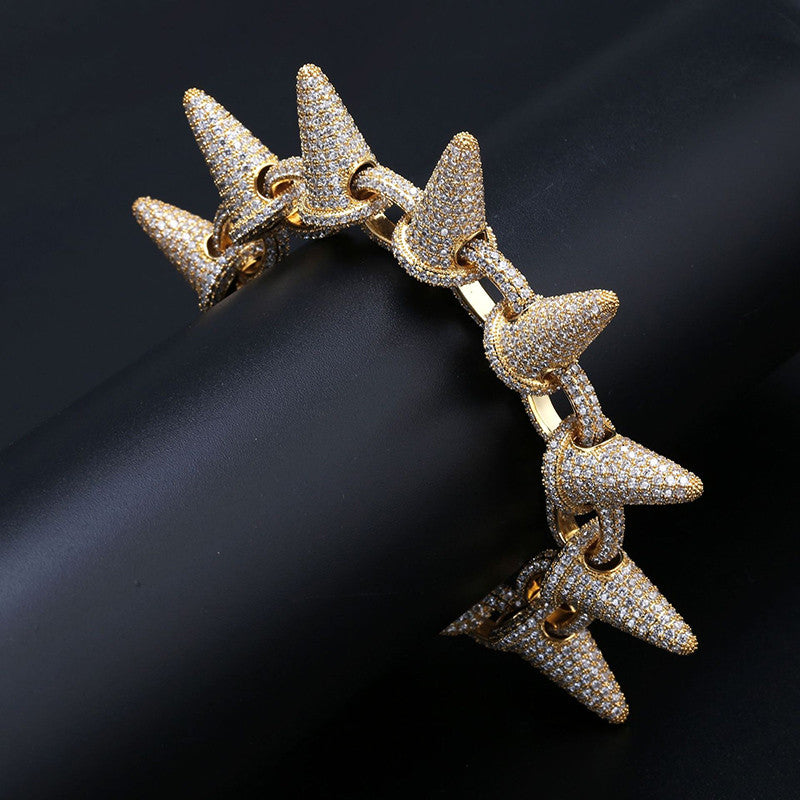 Mens Luxury 5AA+ Luxury Flooded Ice Prong Set Stone 24k Gold Silver Ri ...