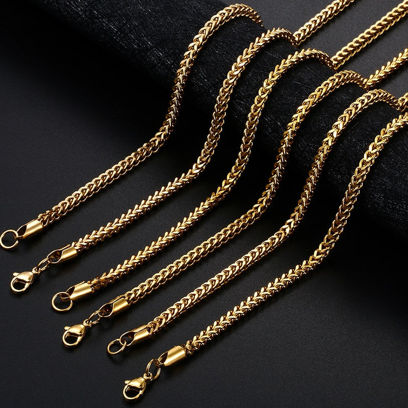 Mens Hip Hop Classic Rope Cuban Franco Link Bling Tennis Chain Necklac ...