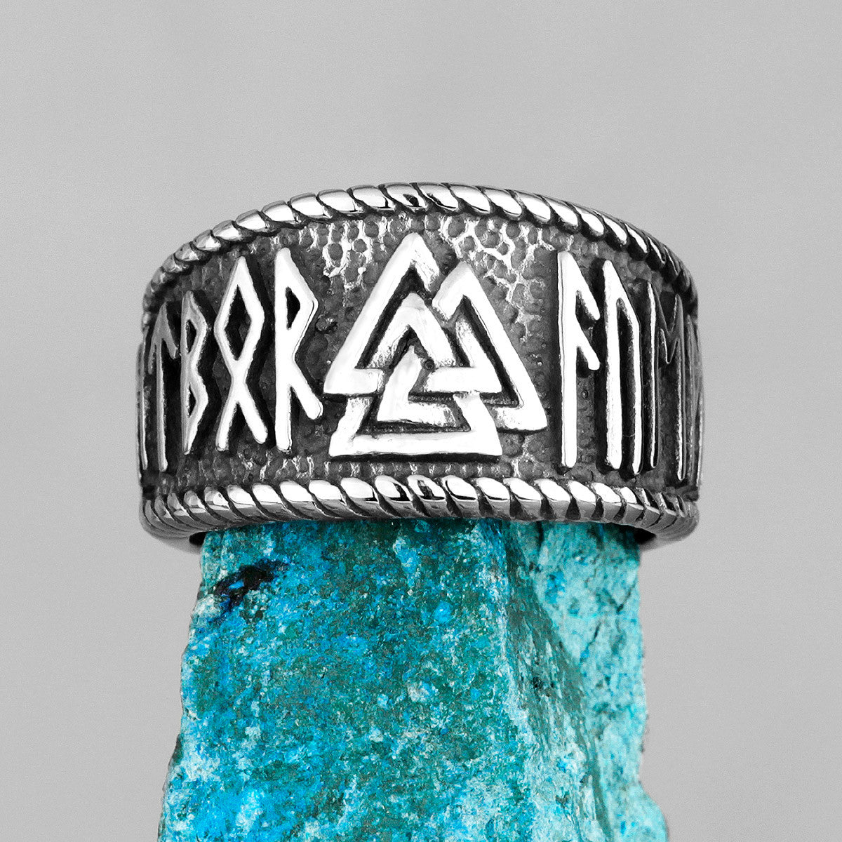 The Myth Of Odin | 316L No Fade Stainless Steel Three Triangle Norse M ...