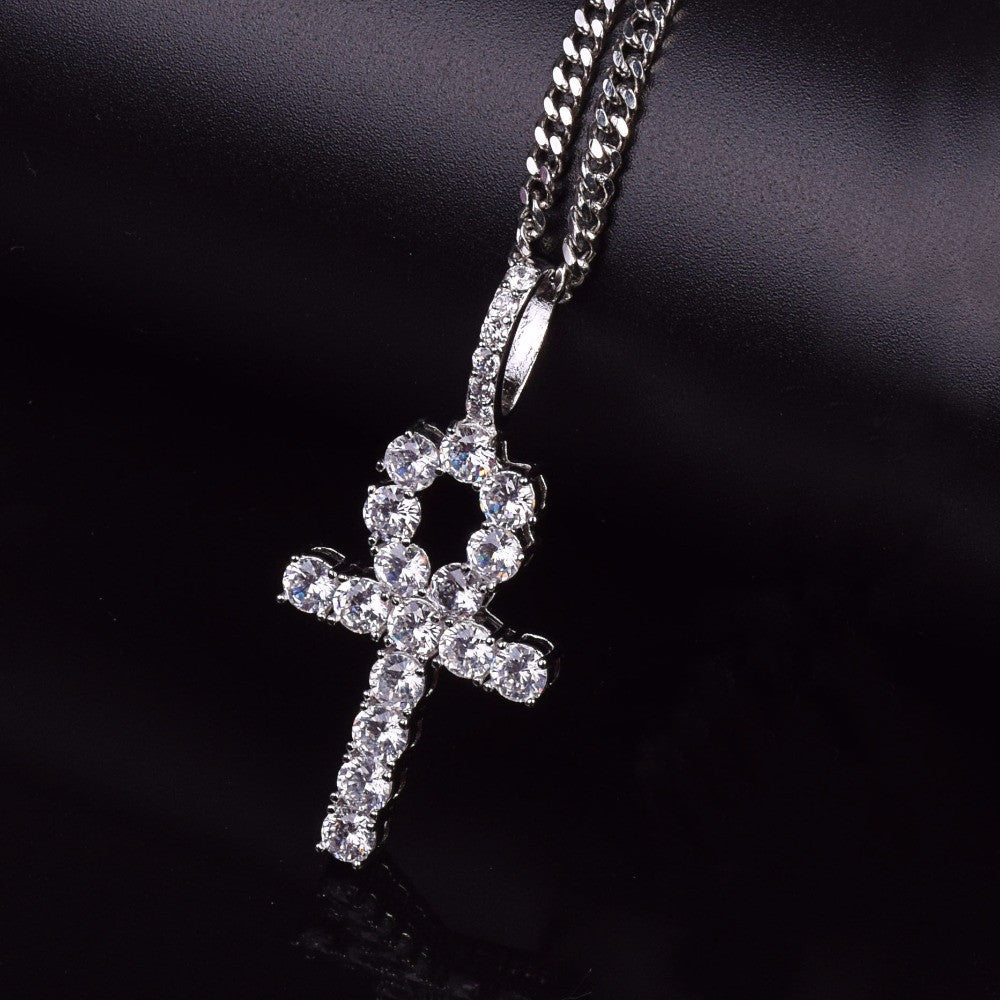Flooded Ice Key Of Life 22k Gold Silver Rose Gold African Egyptian Ank ...