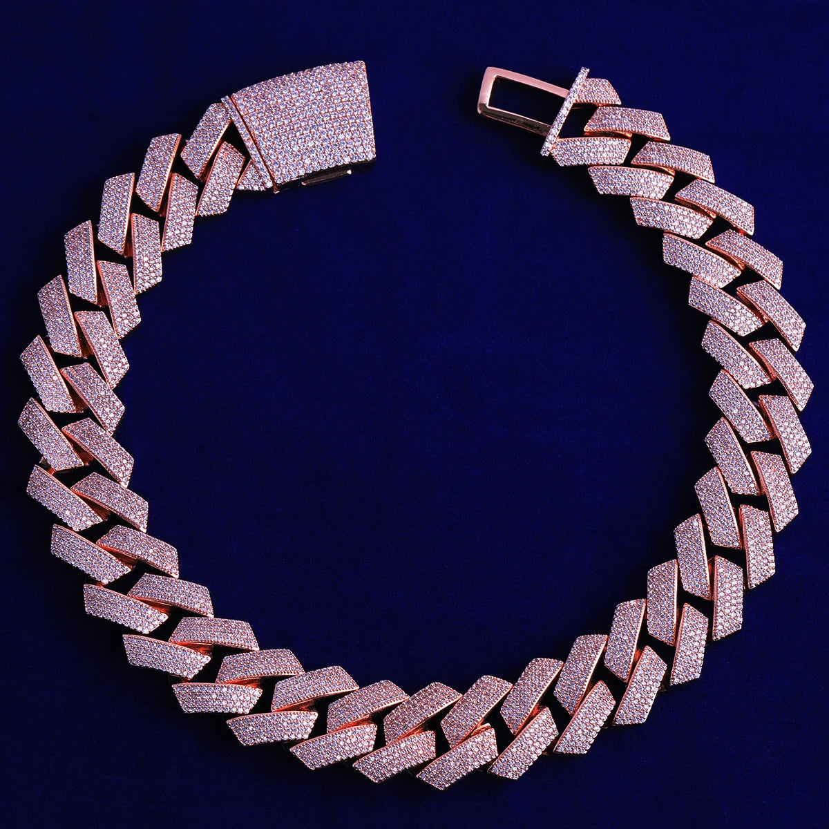 The Four Row | 20mm VVS Diamond CZ 5AA+ 4 Row Miami Cuban Link Chain N ...