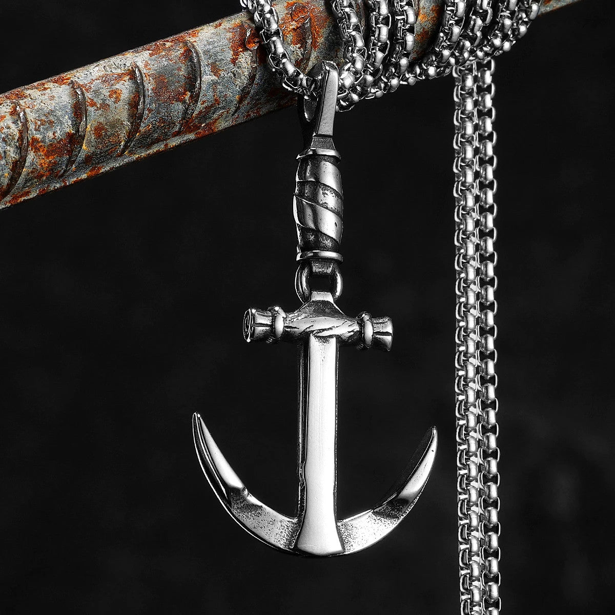 Ship Anchor | 316L No Fade Stainless Steel Ship Captain Anchor Pendant ...