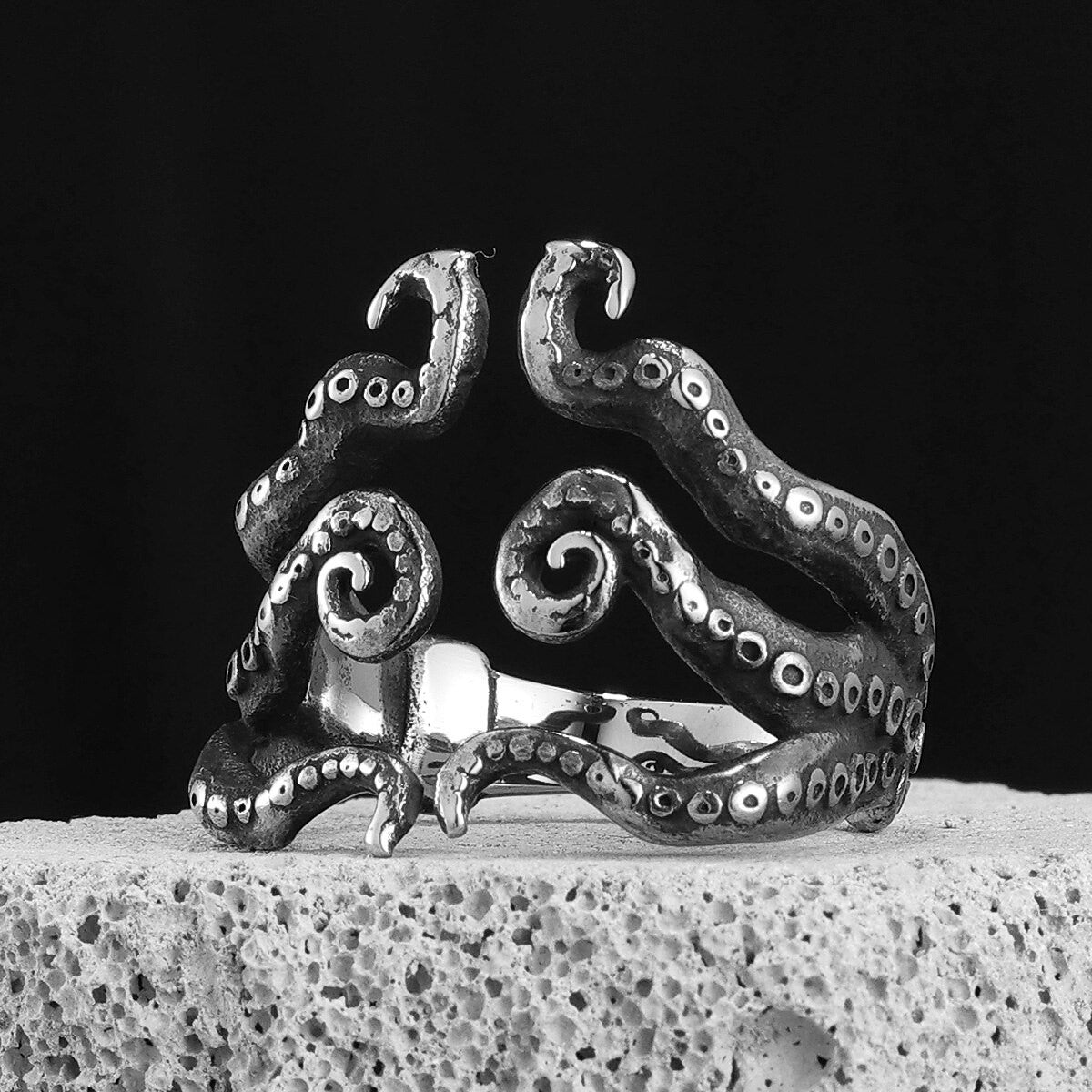 The Unique Man 316L Stainless Steel Octopus Squid Tentacle Street Wear ...
